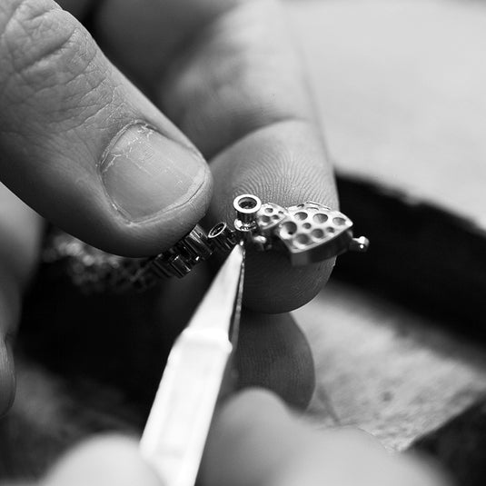 Bague chaîne Mini Puzzle diamants – Akillis Paris