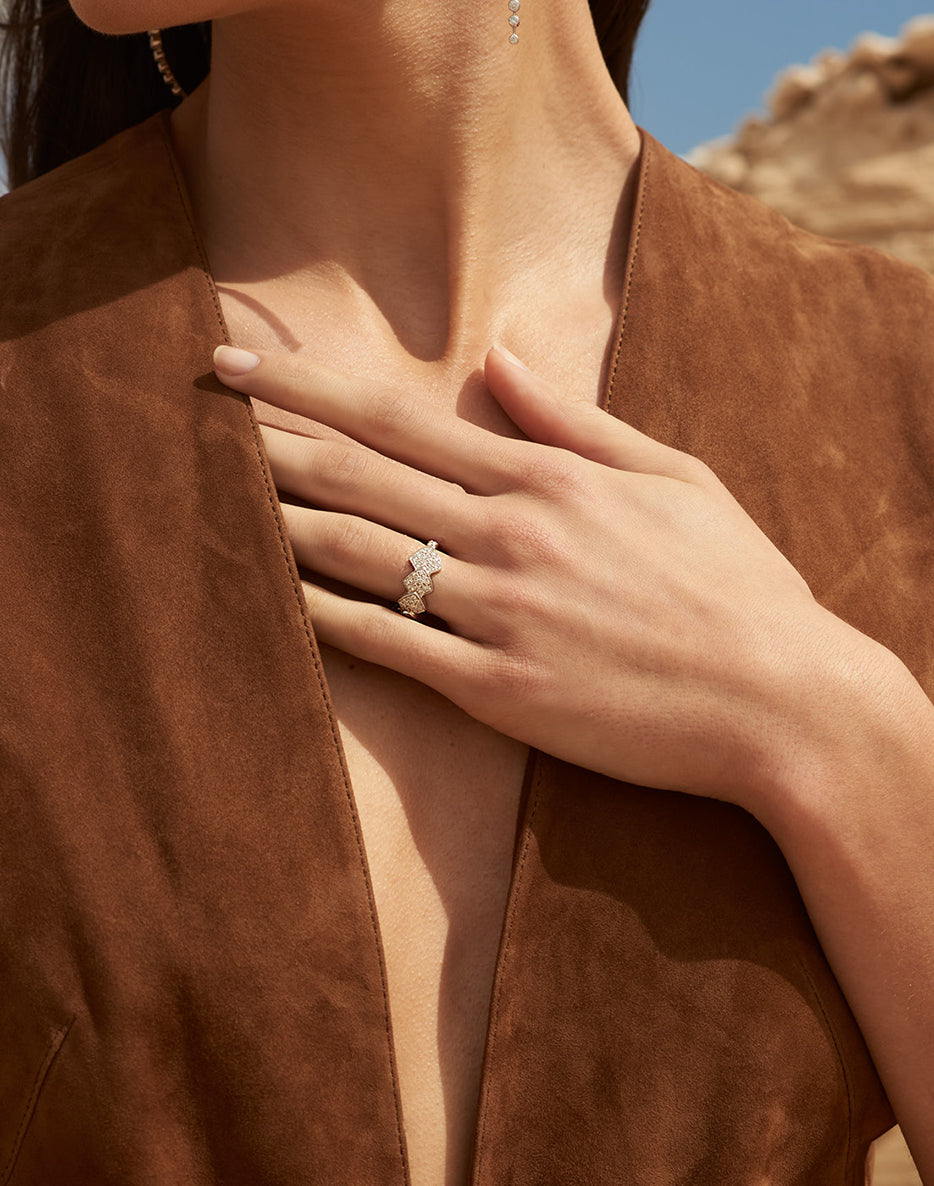 Bague or blanc diamants – Akillis Paris